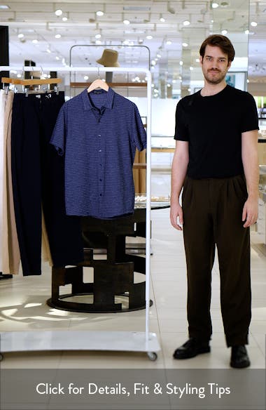 Robert Barakett Ranger Short Sleeve Knit Button-Up Shirt | Nordstromrack