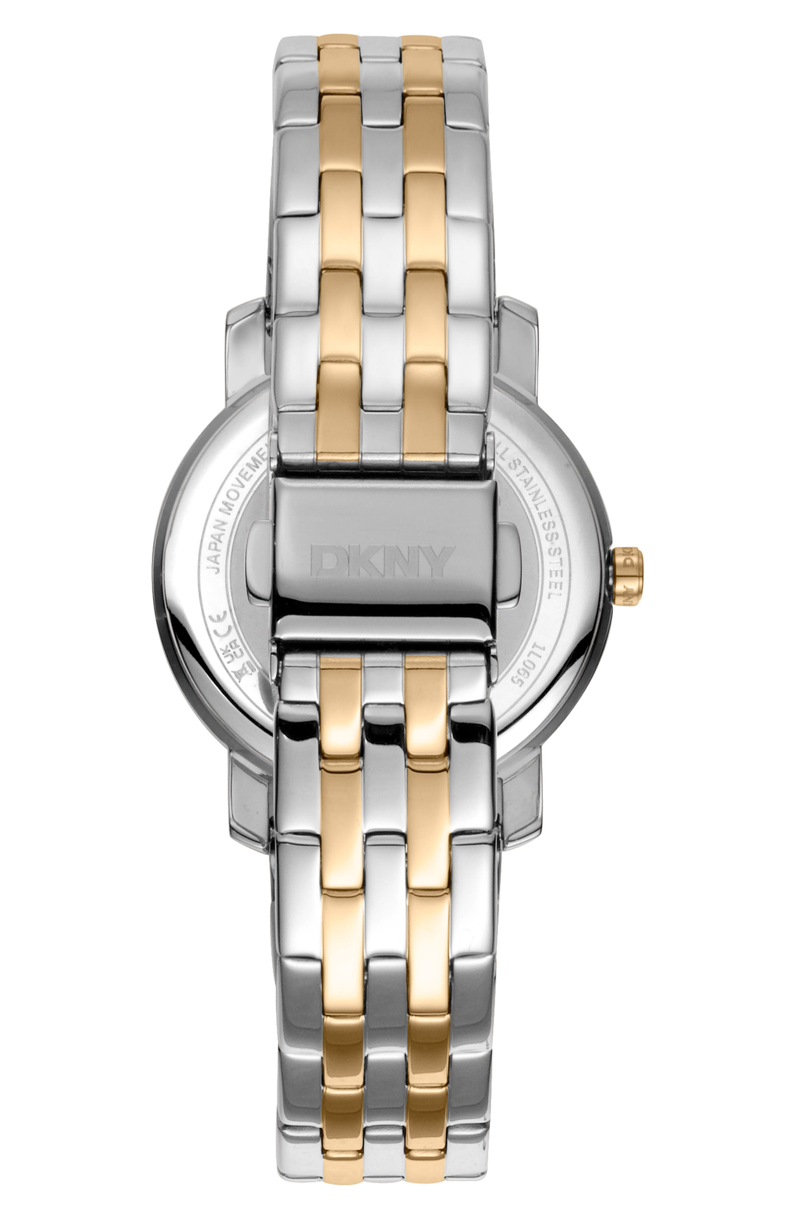 GEVRIL Crystal Bezel Two Tone Bracelet Watch | Nordstromrack