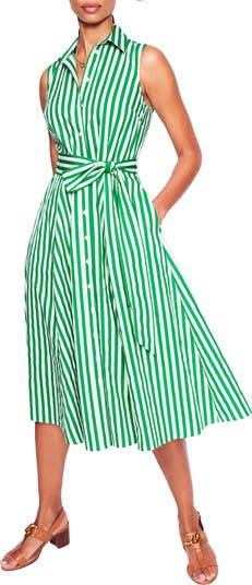 Boden Amy Stripe Sleeveless Midi Shirtdress | Nordstrom