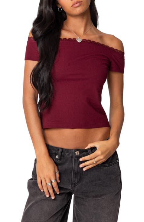 Women's Crop Top Off the Shoulder Tops | Nordstrom