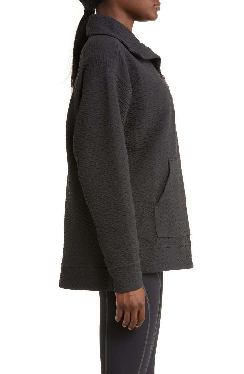 Zella Oversize Textured Half Zip Sweatshirt | Nordstromrack