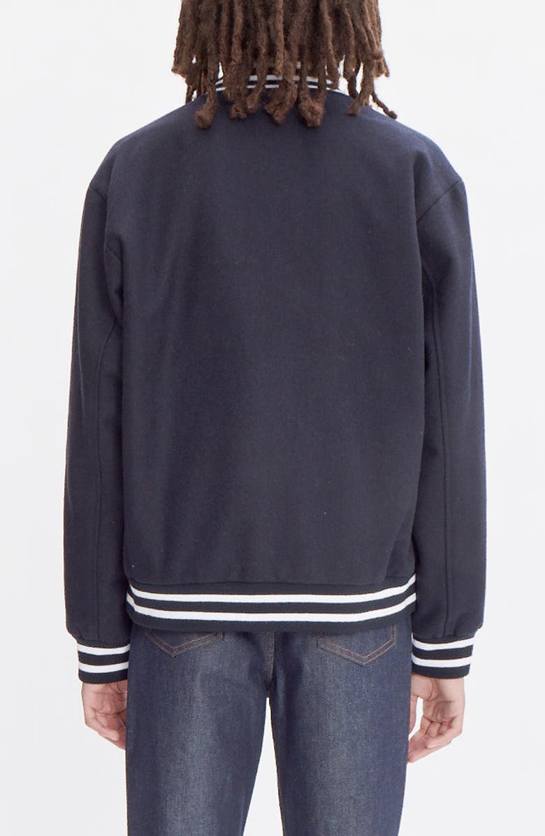 A.P.C. Micky Wool Blend Bomber Jacket | Nordstromrack