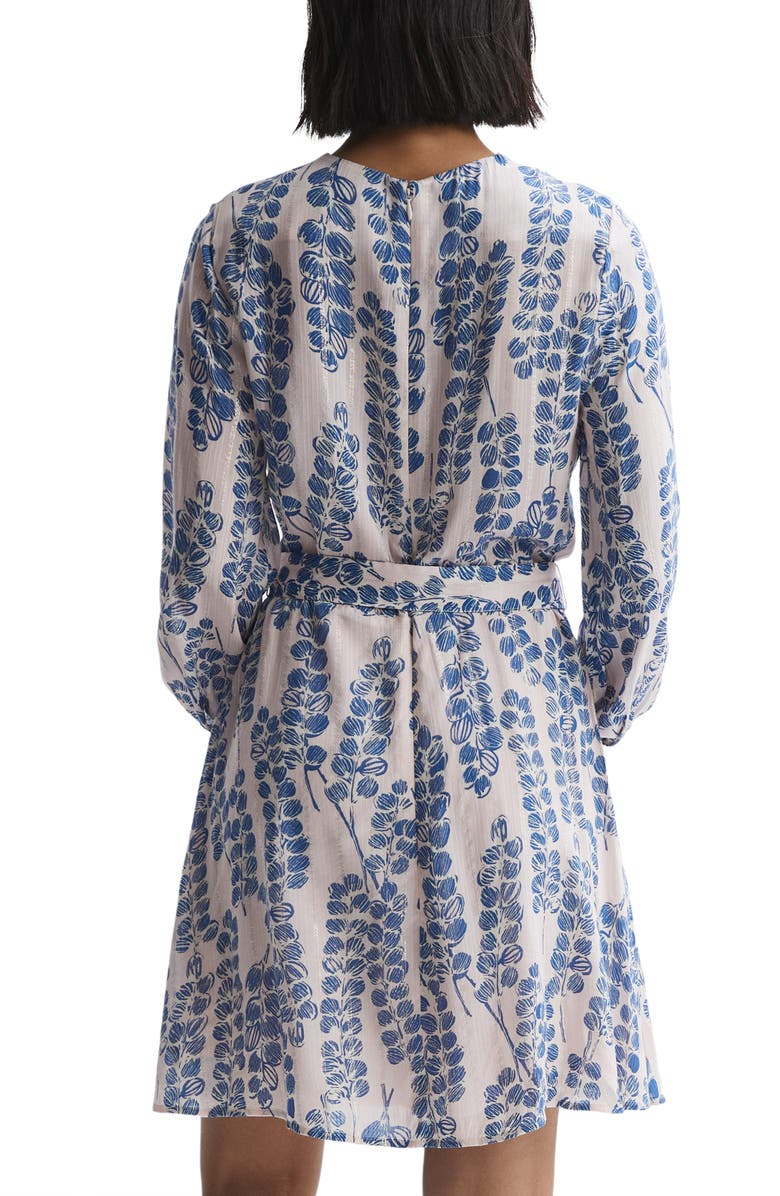 Reiss Marnie Long Sleeve Tie Belt Dress | Nordstromrack