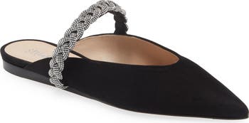 Stuart Weitzman Addison Pointed Toe Crystal Mule (Women) | Nordstromrack