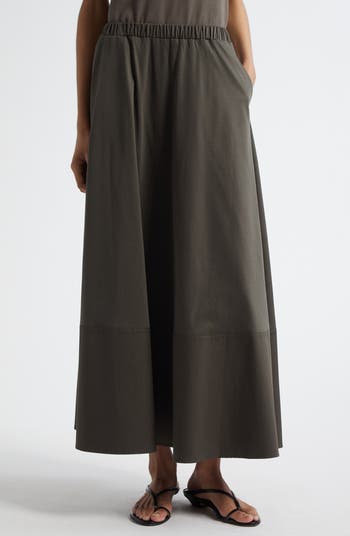MM by Max Mara Roal Modal & Cotton Maxi Skirt | Nordstrom