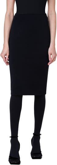 Akris punto Stretch Wool & Cotton Blend Pencil Skirt | Nordstrom