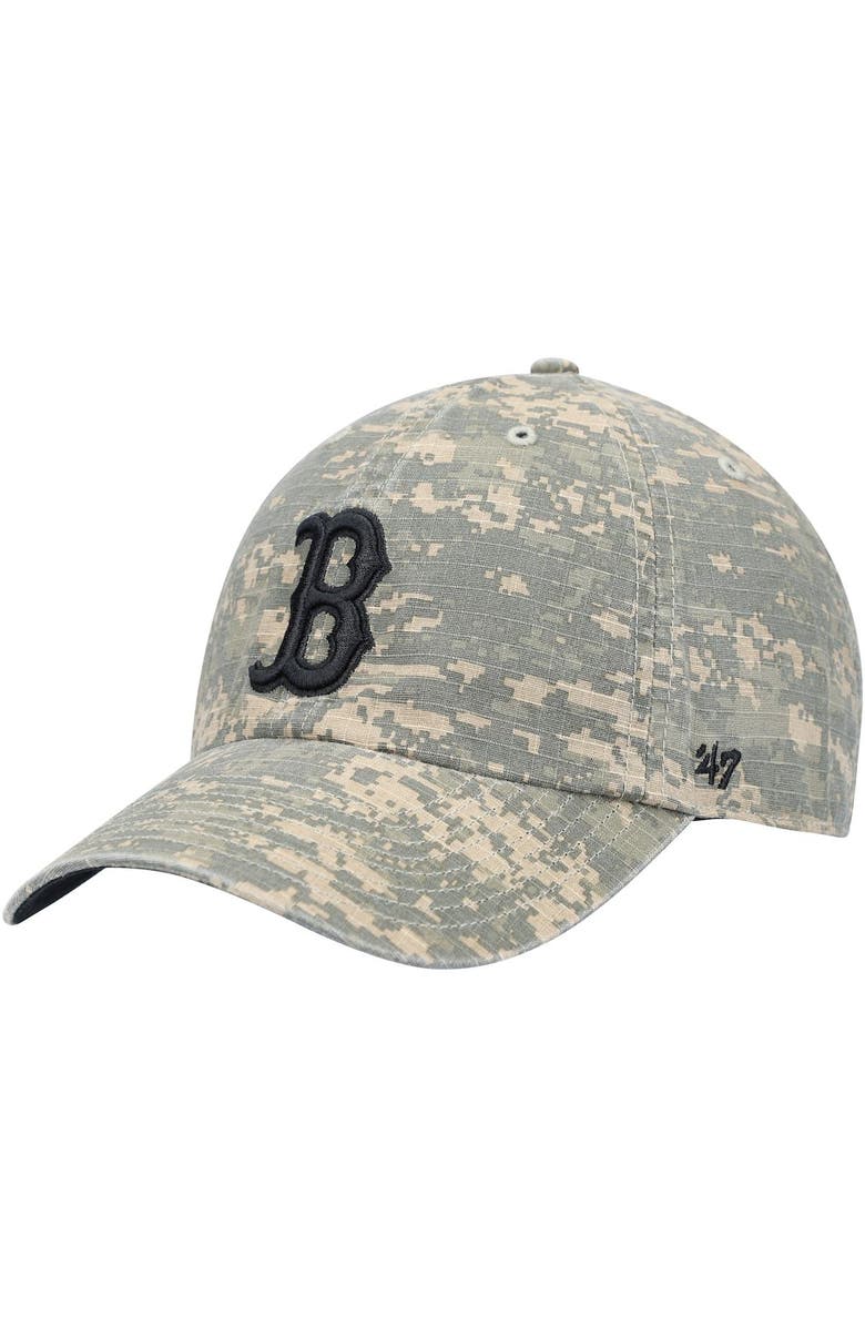 '47 Men's '47 Camo Boston Red Sox Phalanx Clean Up Adjustable Hat ...