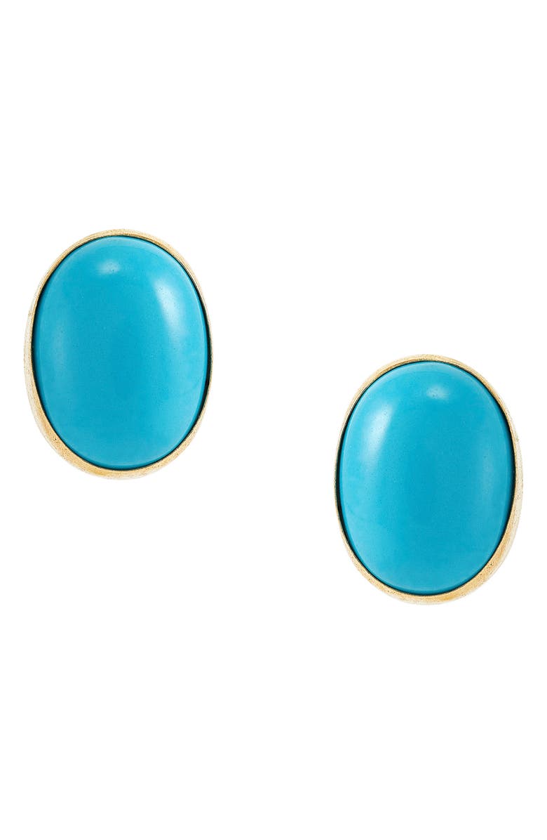 Frankie & Zoe Turquoise Button Stud Earrings | Nordstromrack