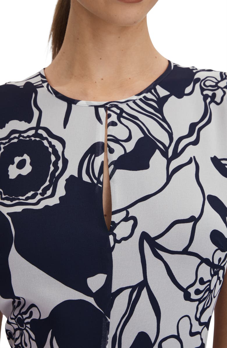 Reiss Becci Mixed Floral Print High-Low Dress | Nordstromrack