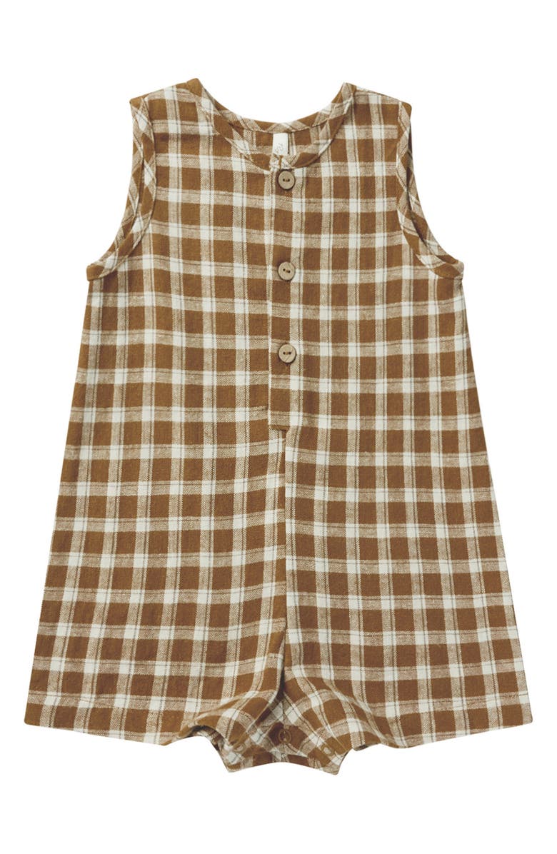 Rylee + Cru Maverick Saddle Plaid Romper | Nordstromrack