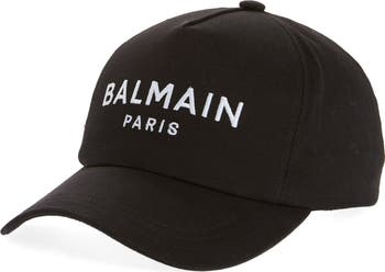 Balmain Logo Embroidered Cotton Baseball Cap | Nordstrom