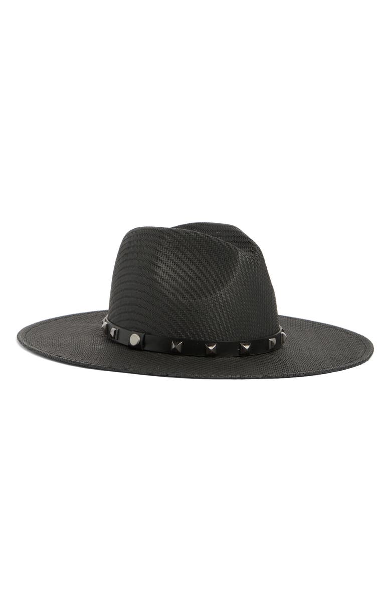 AllSaints Pyramid Stud Panama Hat | Nordstromrack