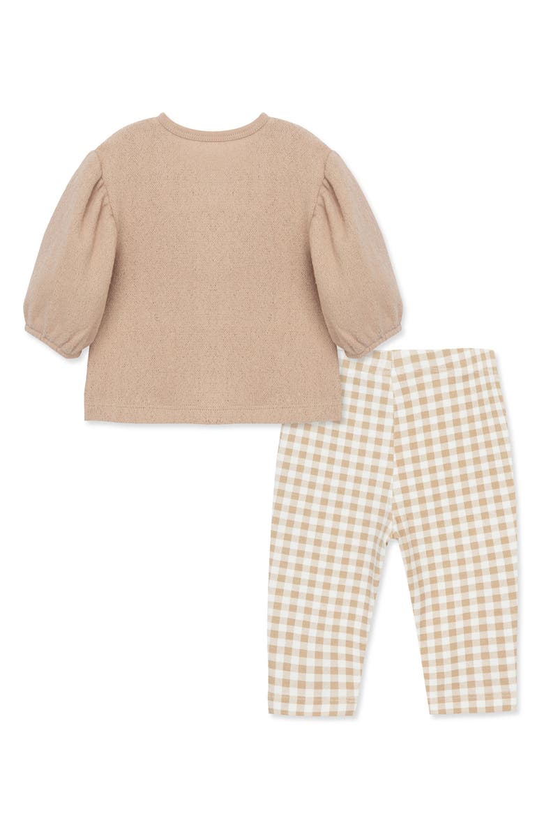 FOCUS Puff Sleeve Knit Top & Check Leggings | Nordstromrack