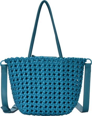 Madison West Open Weave Tote Bag with Zip Pouch | Nordstromrack