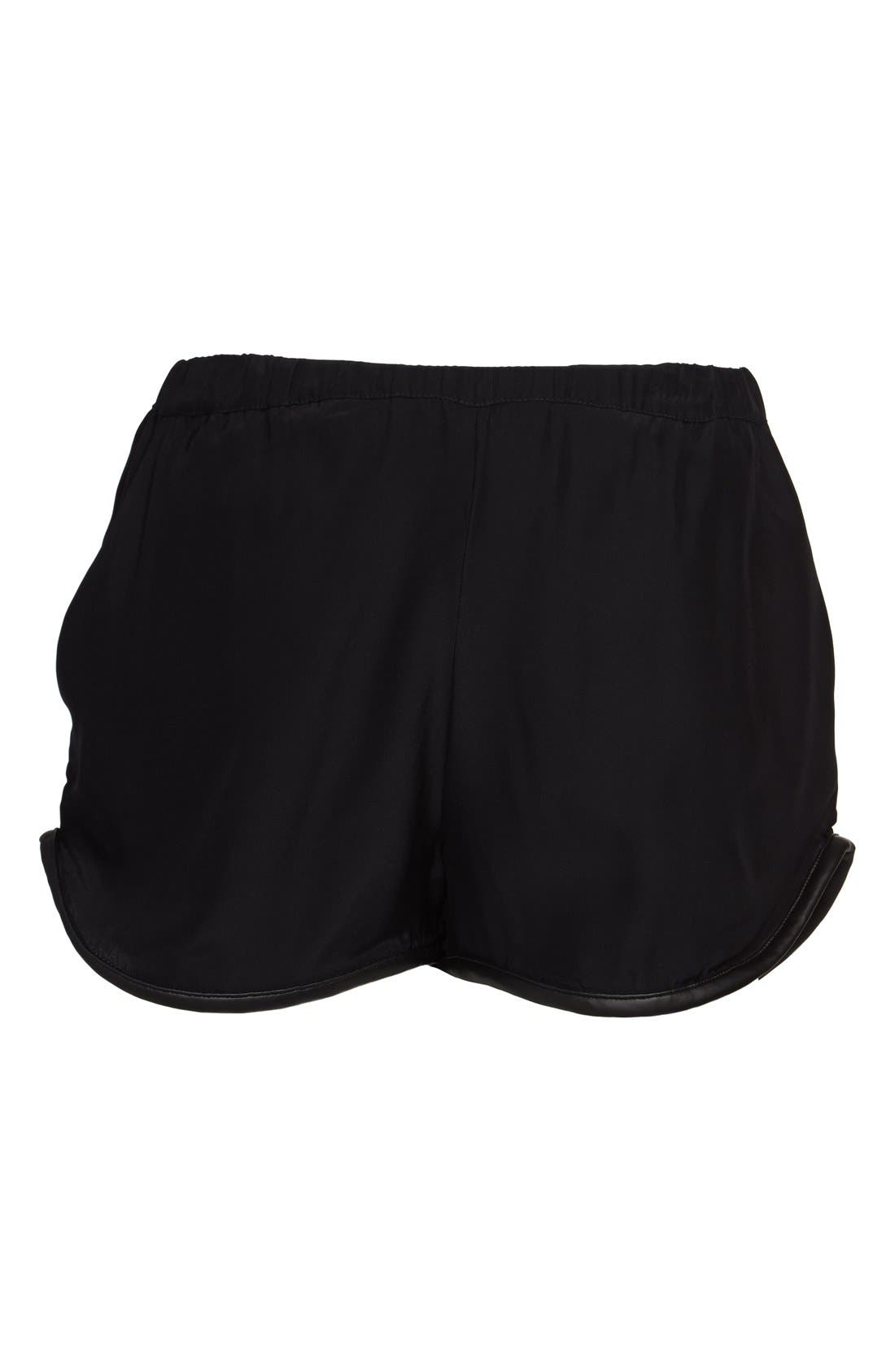 Heidi Merrick Silk Charmeuse Track Shorts | Nordstrom
