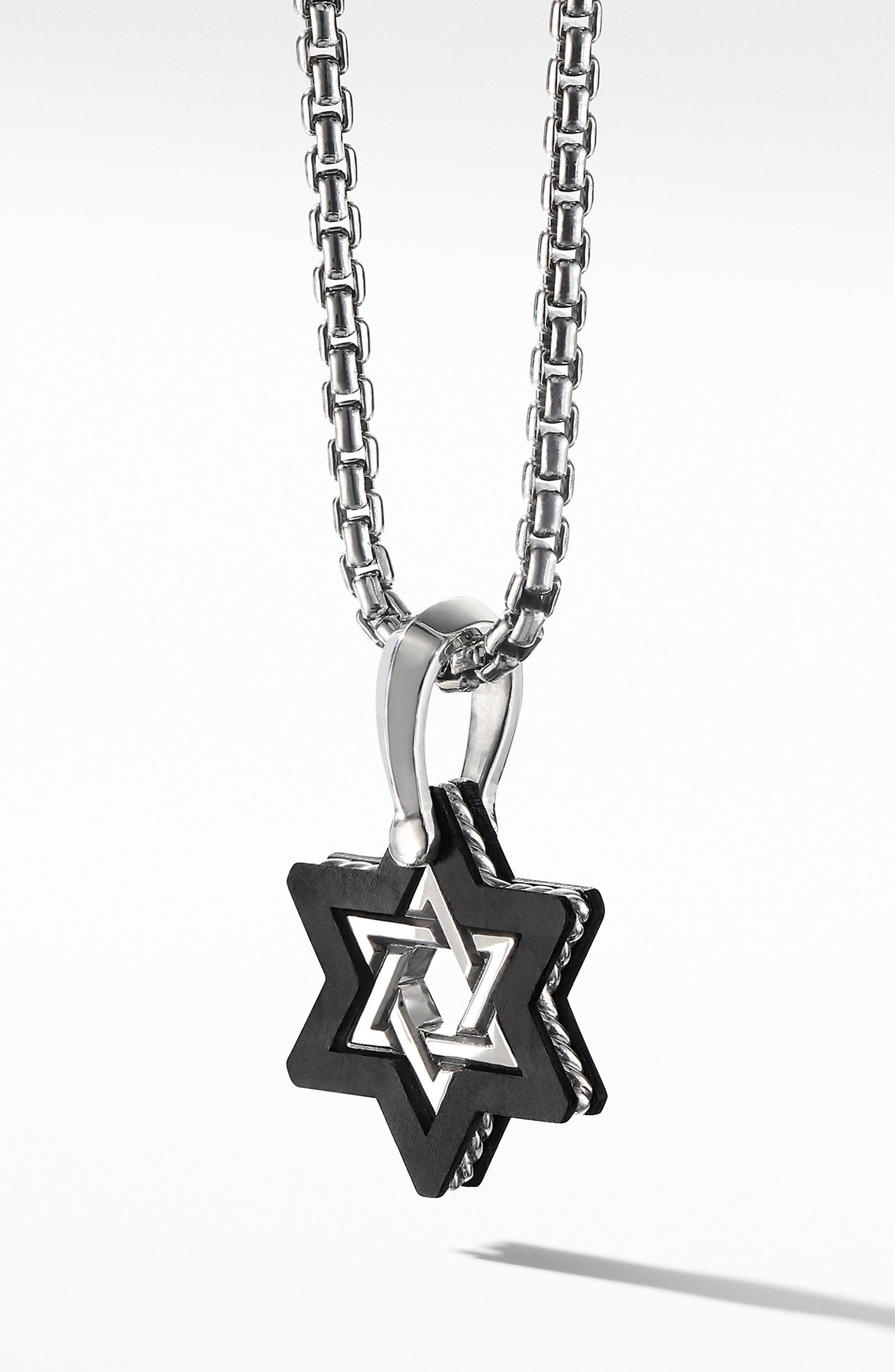 David Yurman Forged Carbon Star of David Amulet | Nordstrom