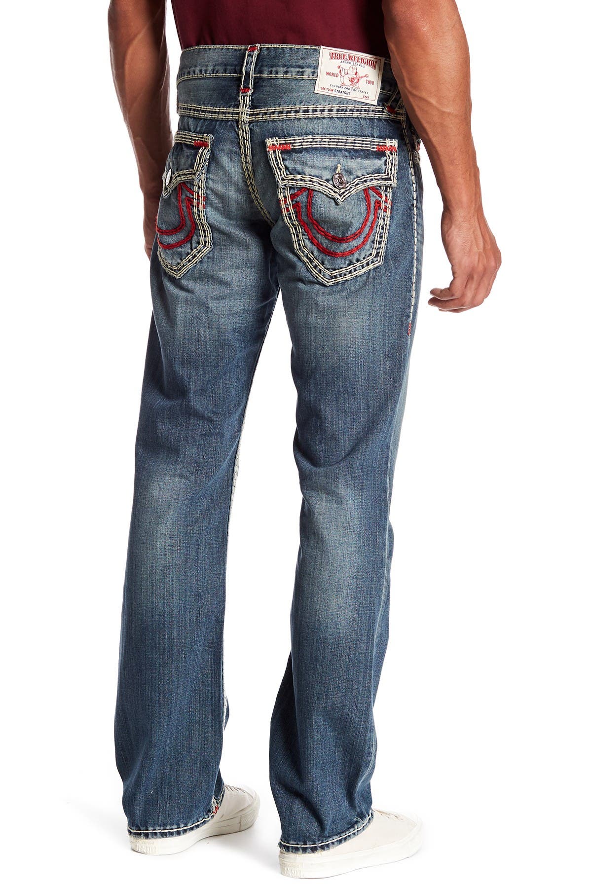 True Religion Brand Jeans Straight Leg Flap Pocket Jeans | Nordstromrack