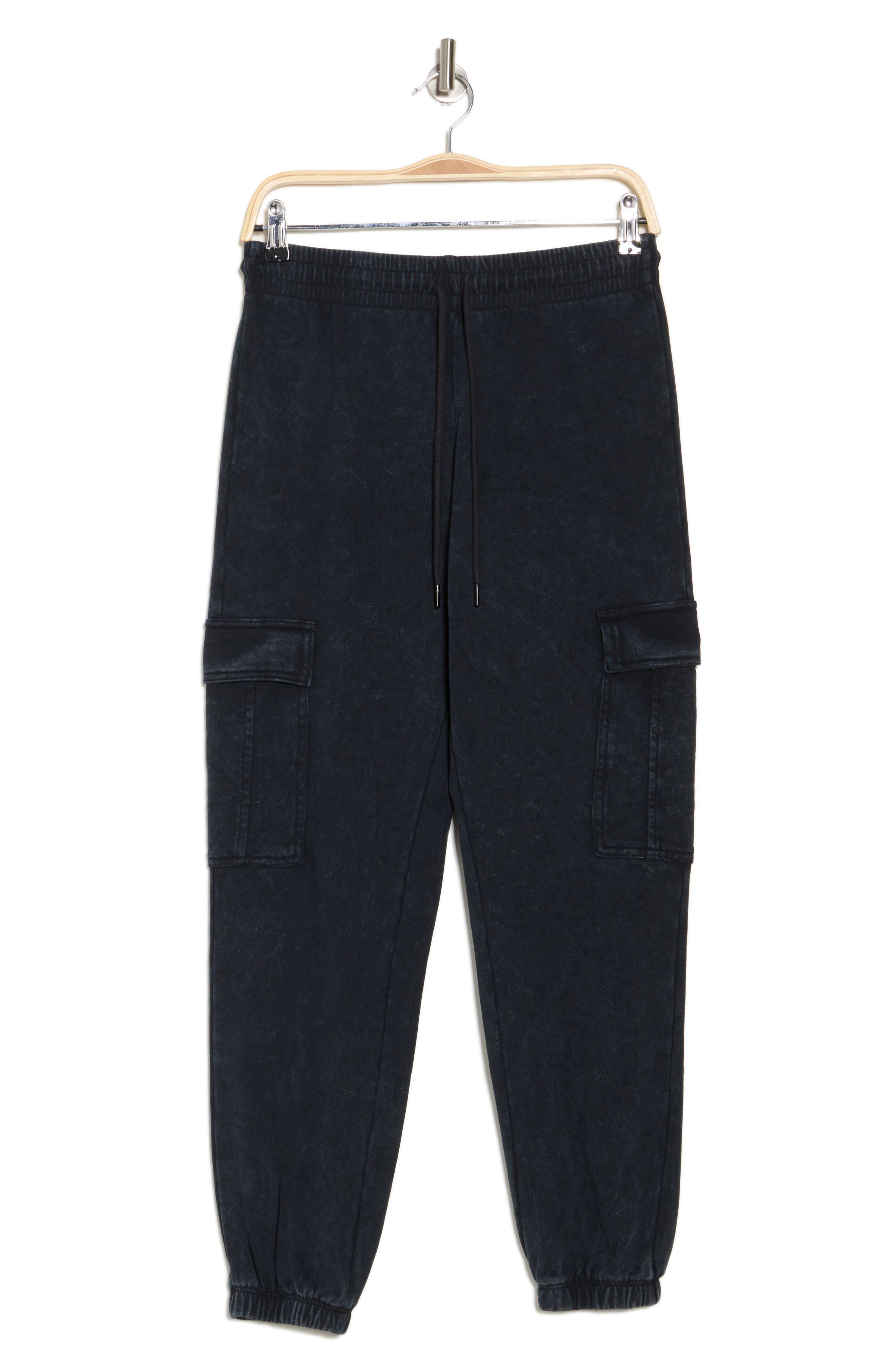 90 DEGREE BY REFLEX Washed French Terry Cargo Joggers | Nordstromrack