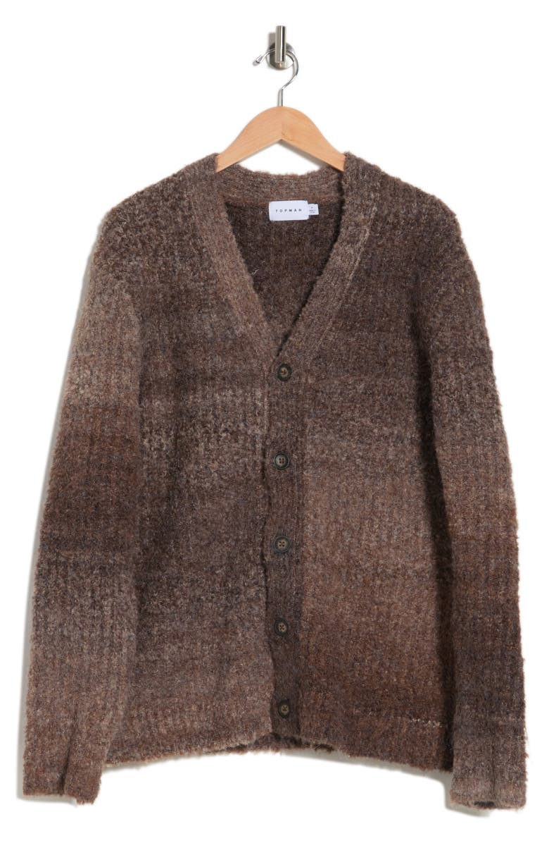 Topman V-Neck Button Front Cardigan | Nordstromrack