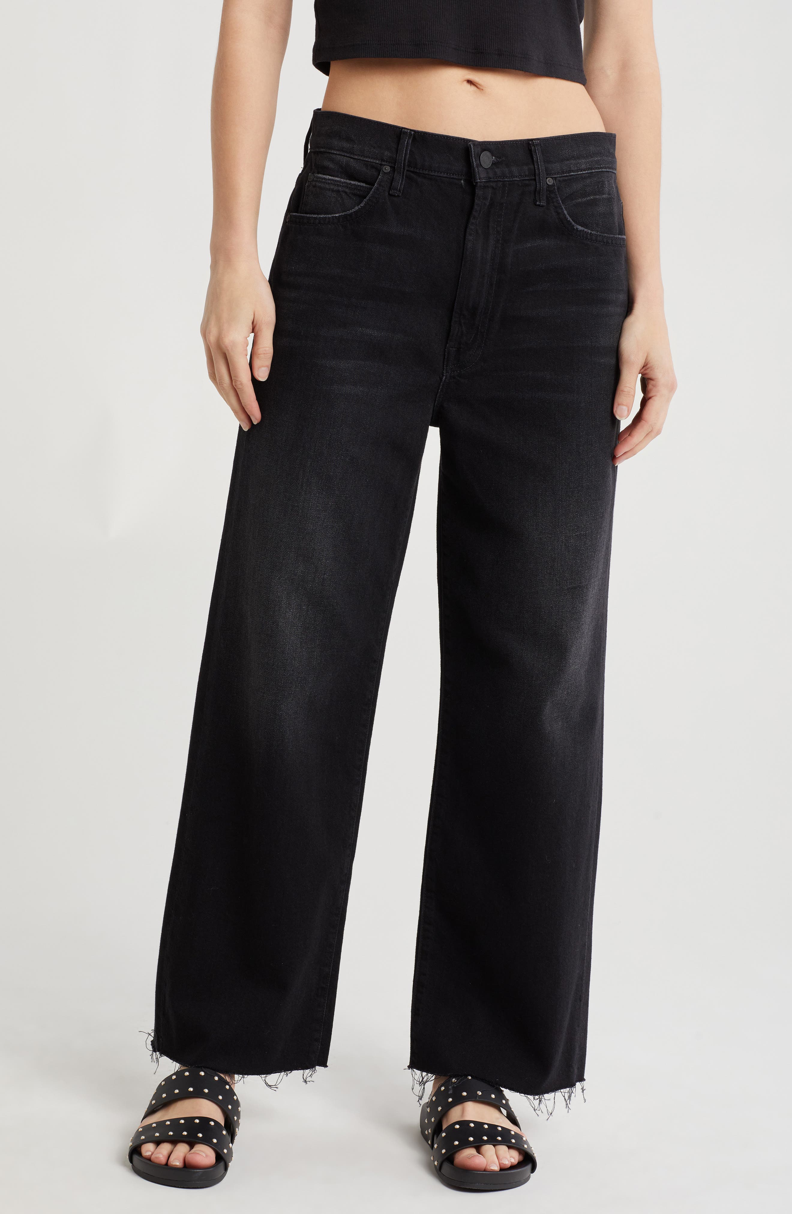 MOTHER The Starry Spitfire Ankle Fray Jeans | Nordstromrack