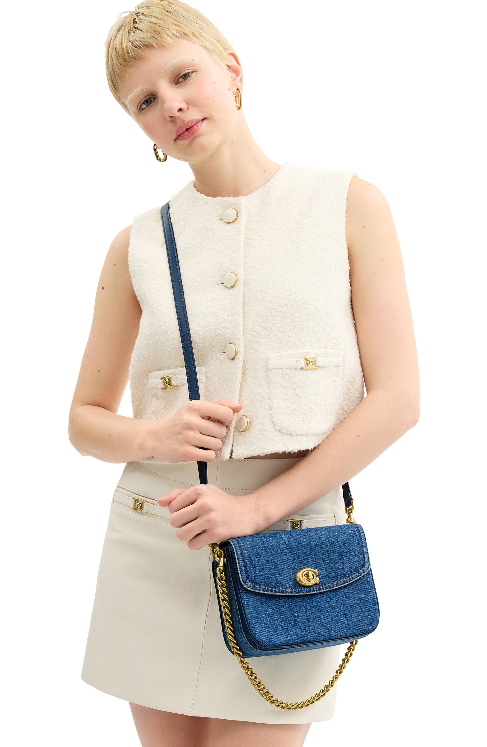 COACH Cassie Denim Top Handle Bag | Nordstrom