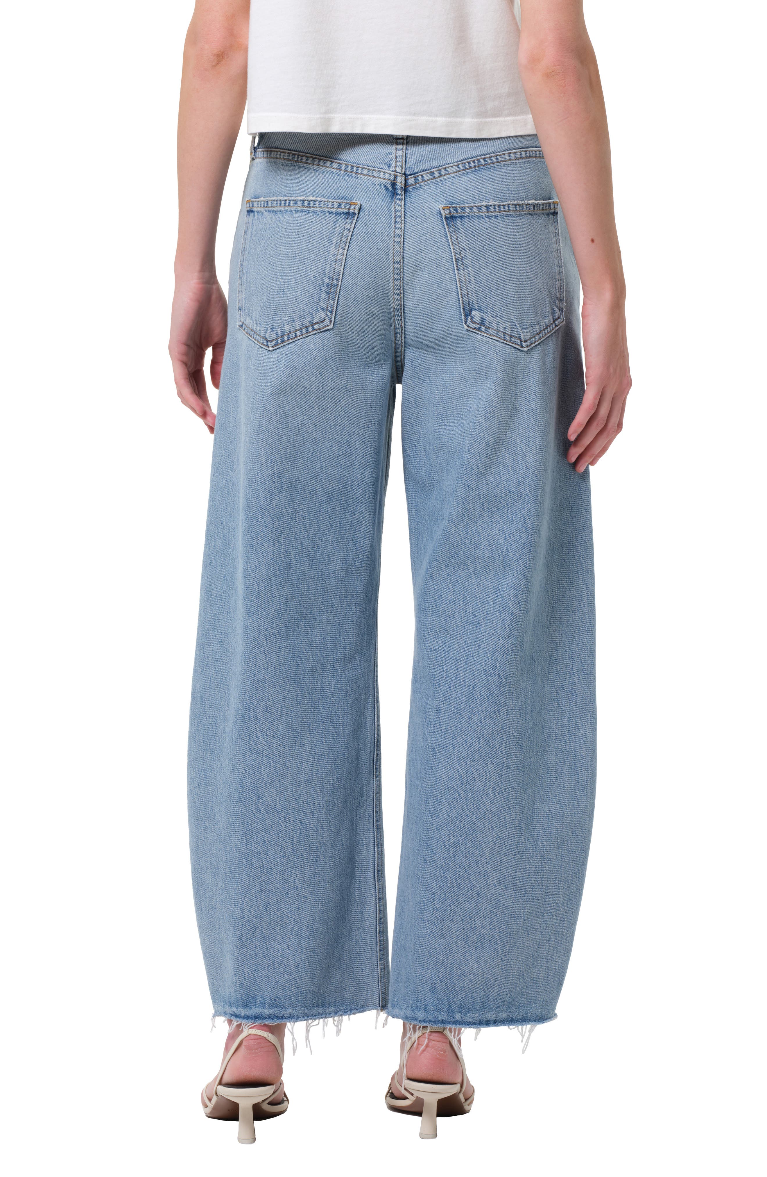 AGOLDE Low Curve Frayed Jeans | Nordstromrack