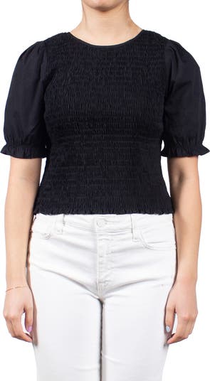 MAUBY Puff Sleeve Smocked Poplin Top | Nordstromrack