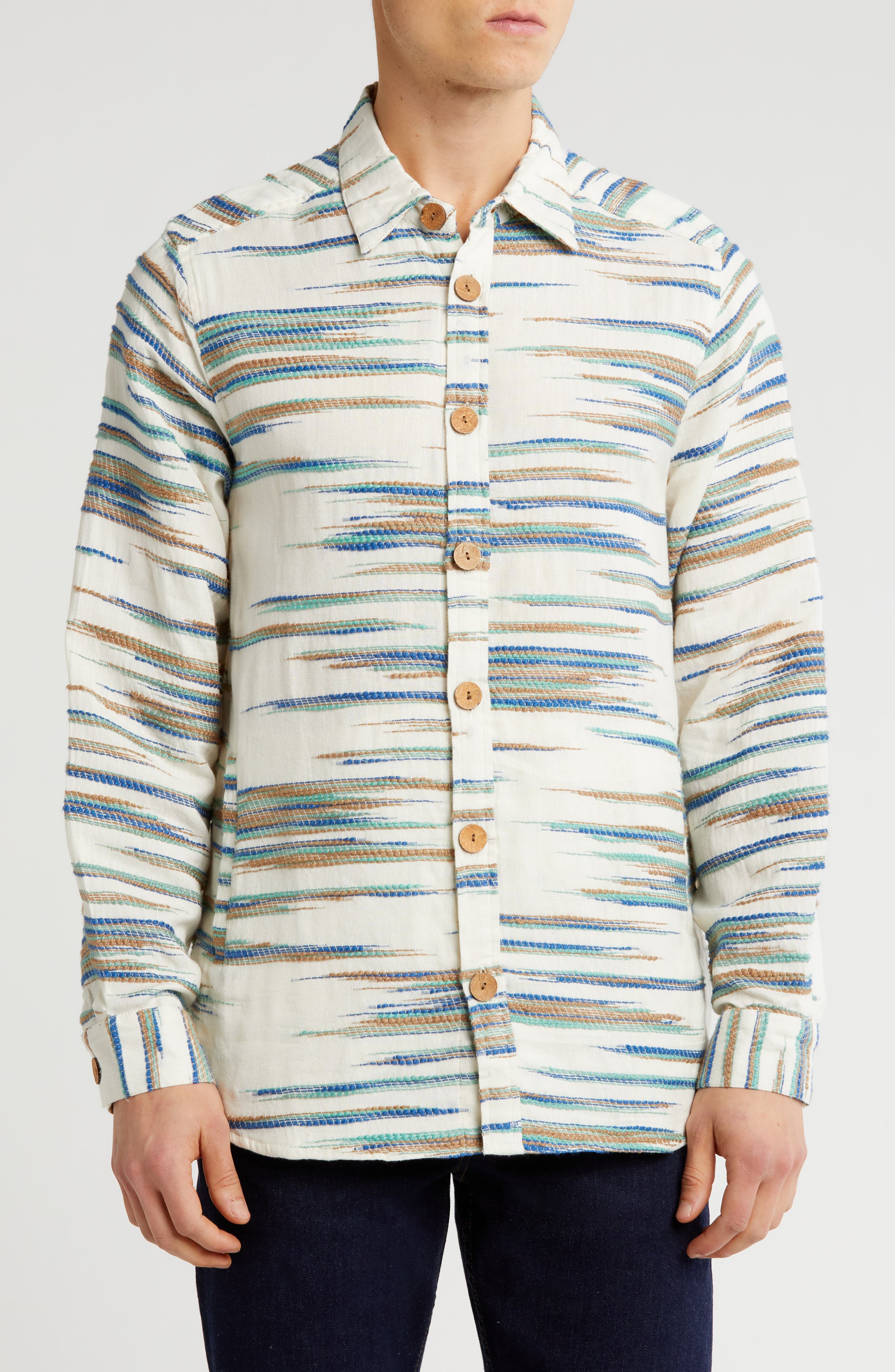 Long Sleeve Cotton Button-Up Shirt (Men) | Nordstromrack