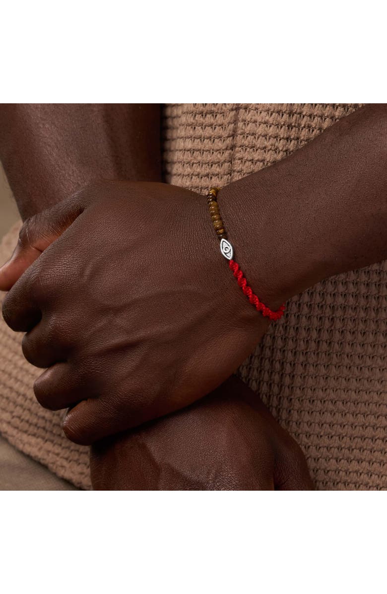 Karma and Luck Awaken Courage Tiger's Eye Evil Eye Red String Bracelet ...