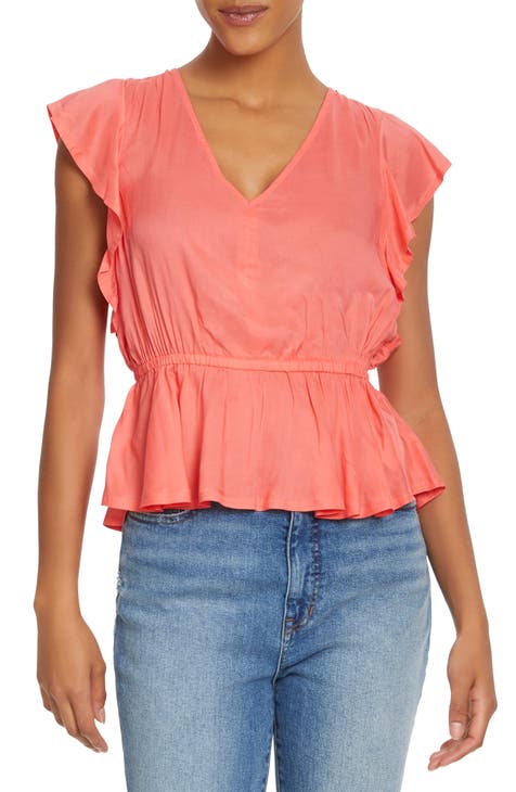 Women's Coral Tops | Nordstrom