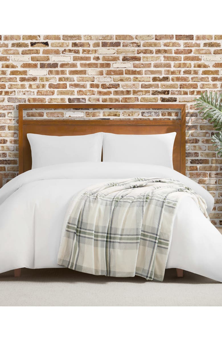 Lucky Brand Plaid Faux Shearling Throw Blanket | Nordstromrack