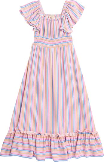 Jessica Simpson Kids' Flutter Sleeve Maxi Dress | Nordstromrack