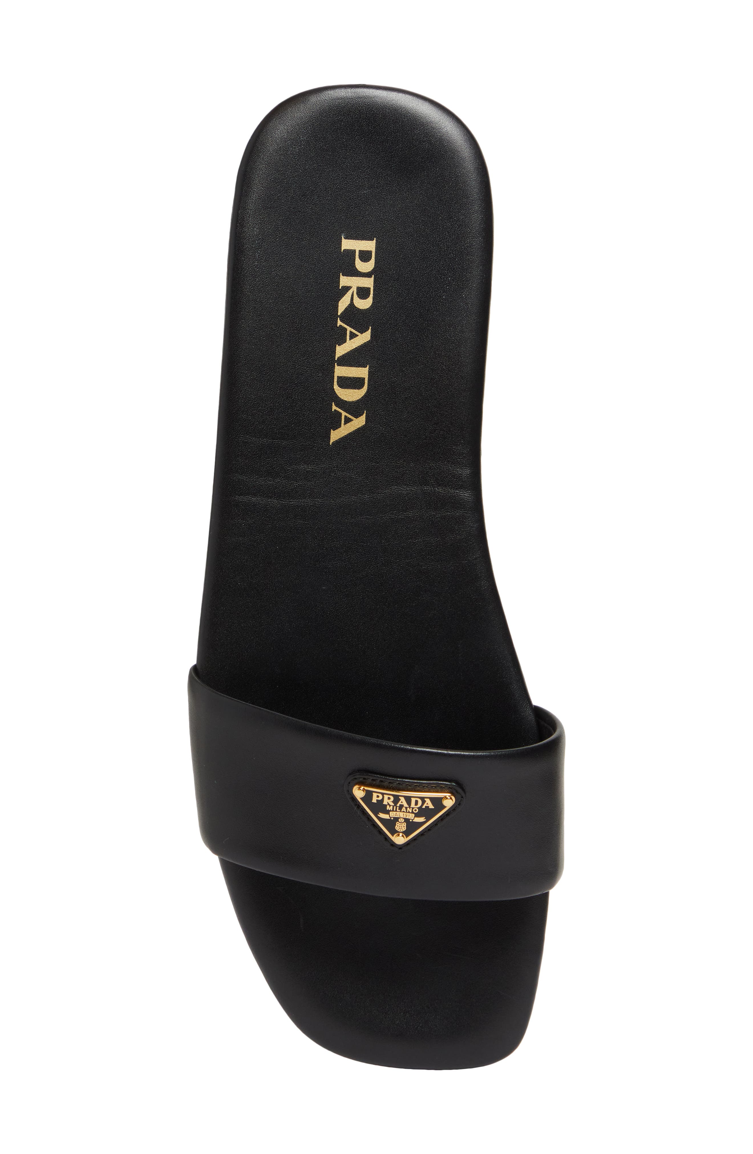 Prada Triangle Logo Slide Sandal (Women) | Nordstrom
