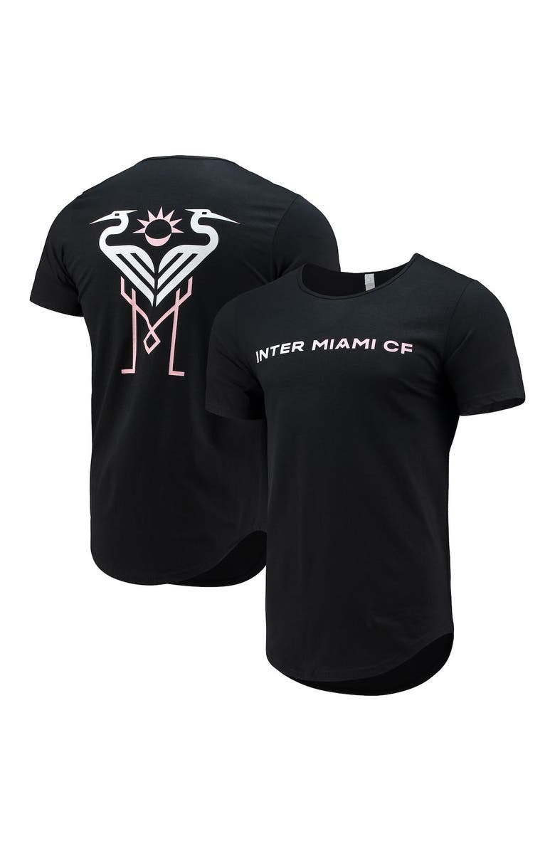 500 LEVEL Men's Black Inter Miami CF Curved Hem T-Shirt | Nordstrom