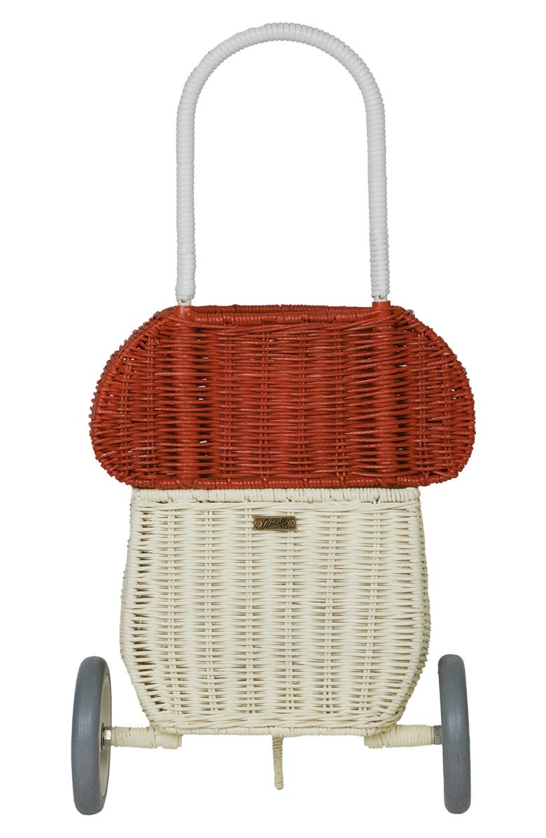 Olli Ella Wheeled Rattan Mushroom Luggy | Nordstromrack