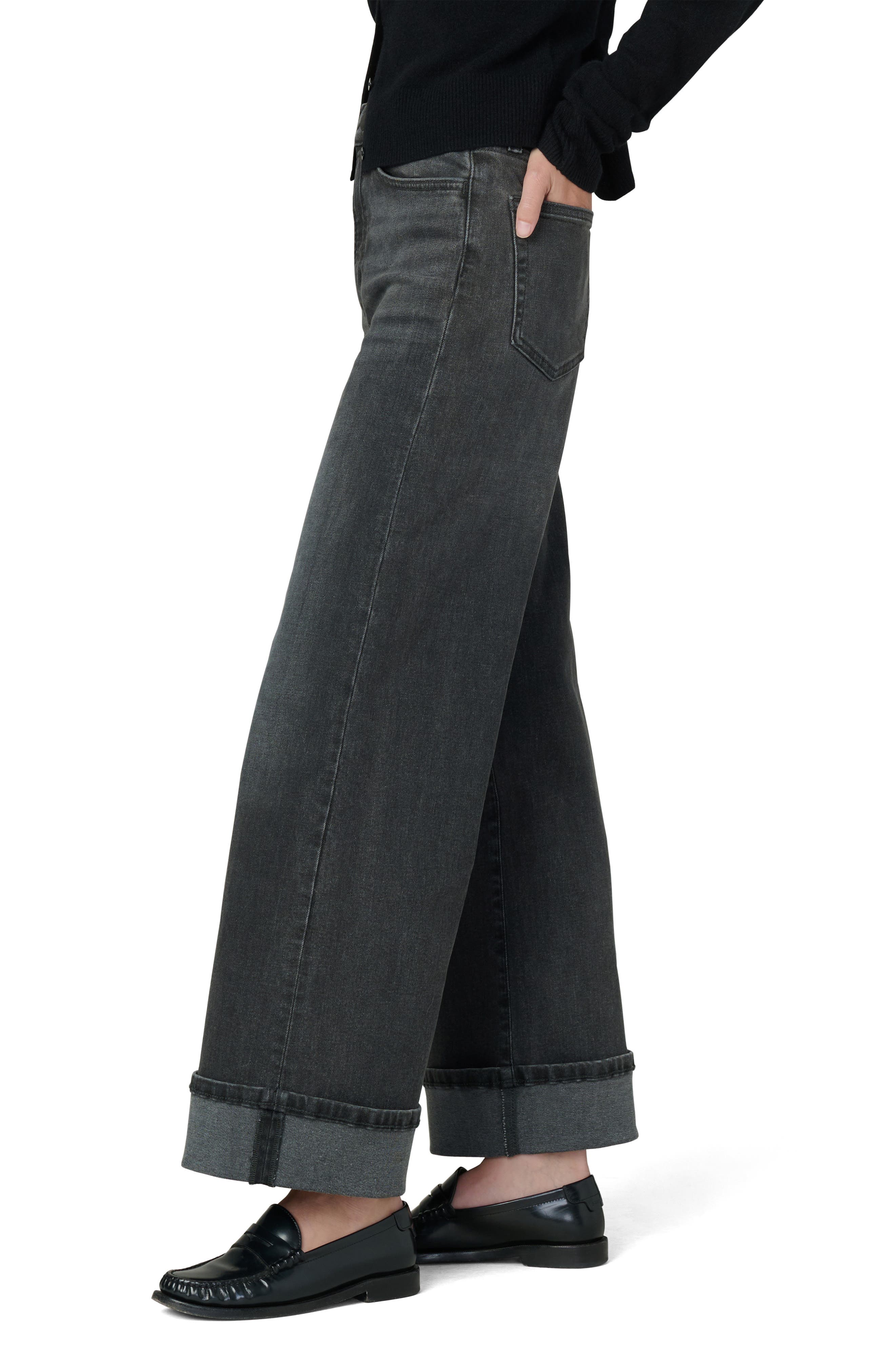 Joe's Cuffed High Waist Ankle Wide Leg Jeans | Nordstromrack