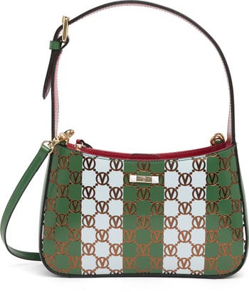 VALENTINO BY MARIO VALENTINO Kai Monogram Stripe Leather Crossbody Bag ...