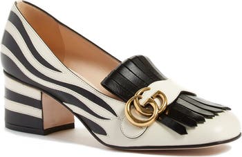 Gucci GG Marmont Zebra Print Pump (Women) | Nordstrom