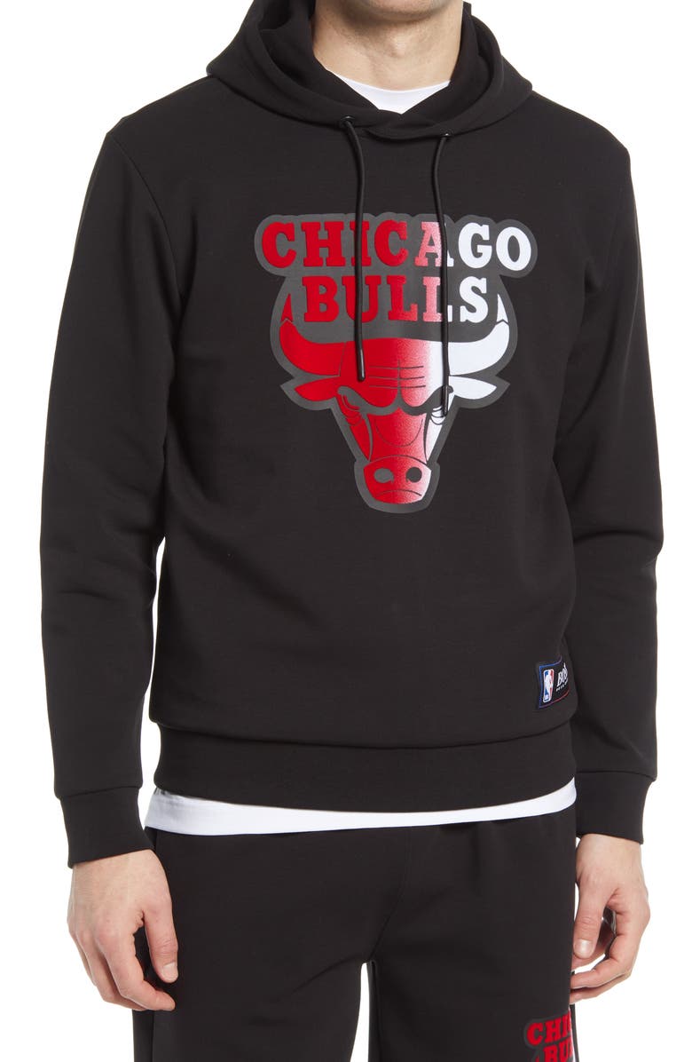 BOSS x NBA Wbounce 2 Chicago Bulls Logo Hooded Sweatshirt | Nordstromrack