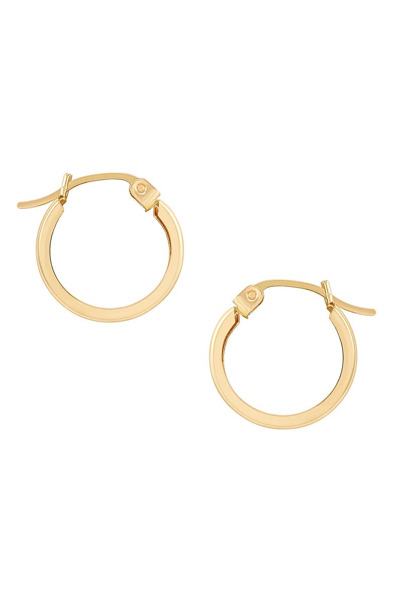 Frankie & Zoe 14K Gold Ribbed Hoop Earrings | Nordstromrack