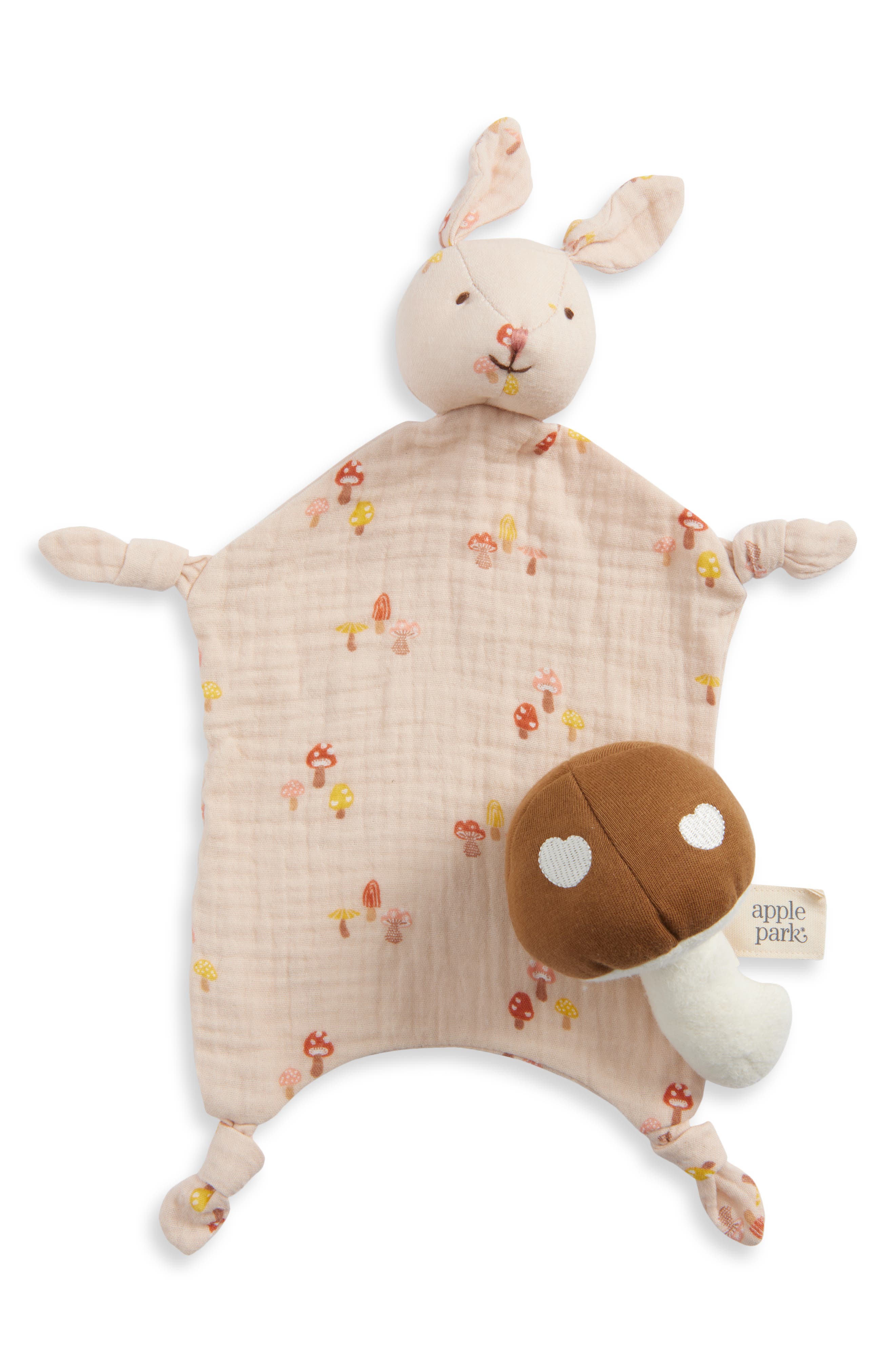 APPLE PARK Organic Cotton Muslin Bunny Blanket & Rattle Toy Set | Nordstrom