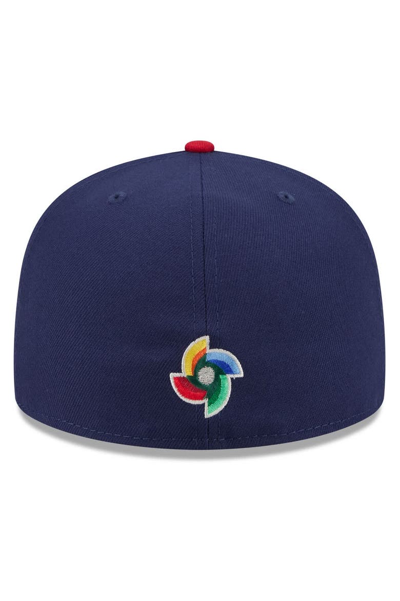 Men's New Era Navy/Red USA Baseball 2026 World Baseball Classic 59FIFTY ...