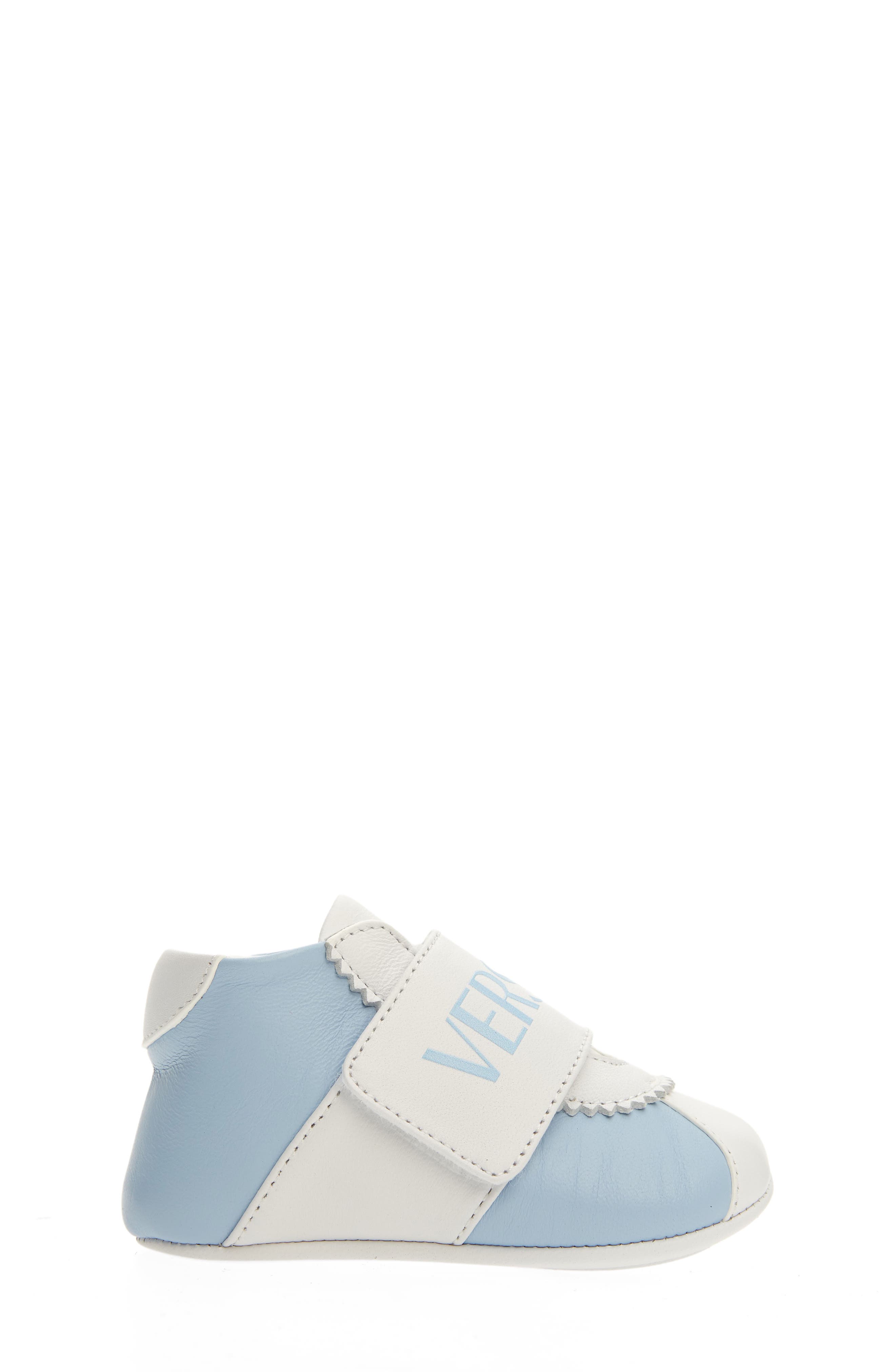 Versace Logo Embroidered Crib Shoe | Nordstromrack