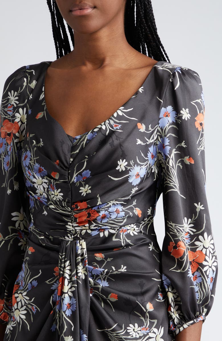 Cinq à Sept Floral Print Midi Dress | Nordstromrack