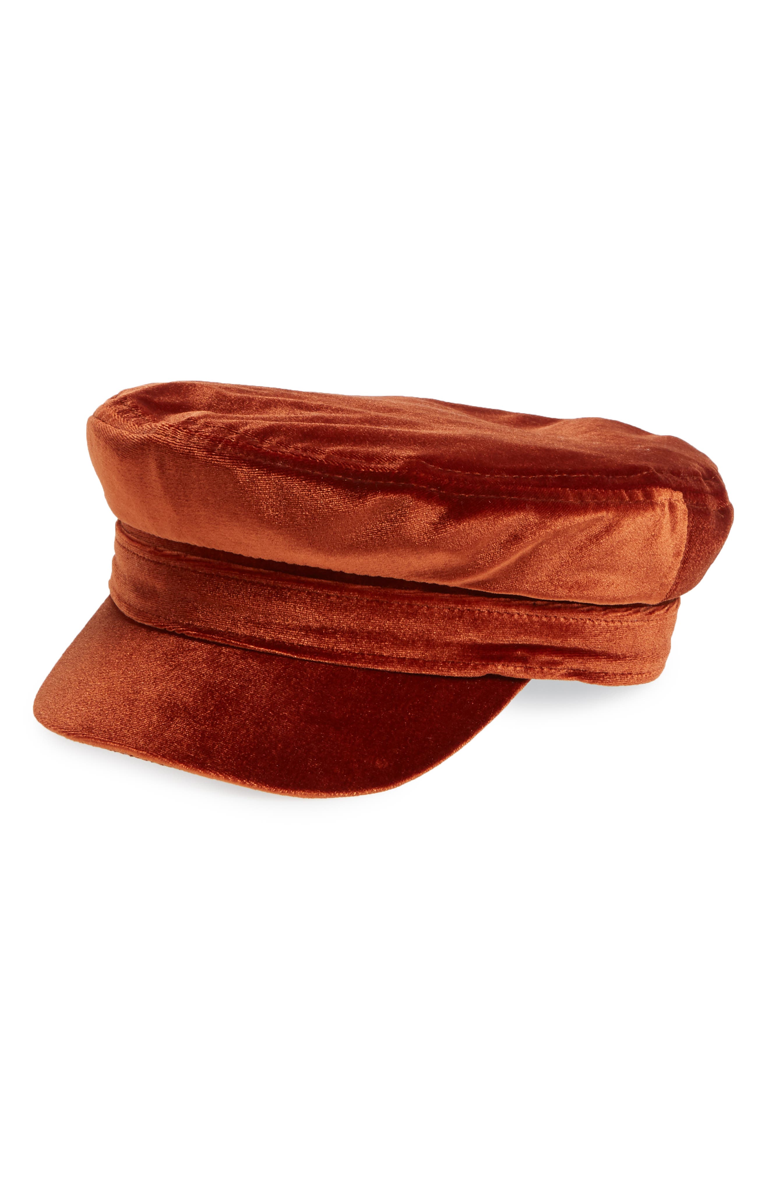 Treasure & Bond Cabbie Velvet Baker Boy Cap | Nordstrom
