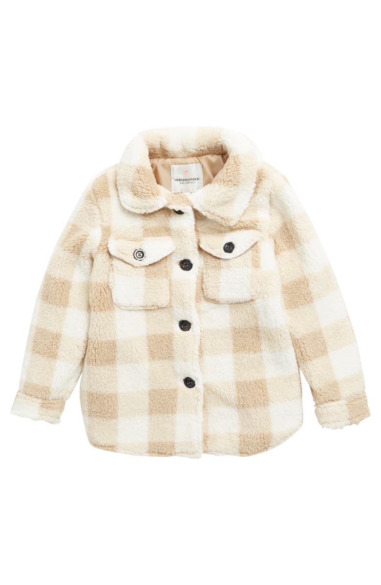 Urban Republic Kids' Faux Shearling Shacket | Nordstromrack
