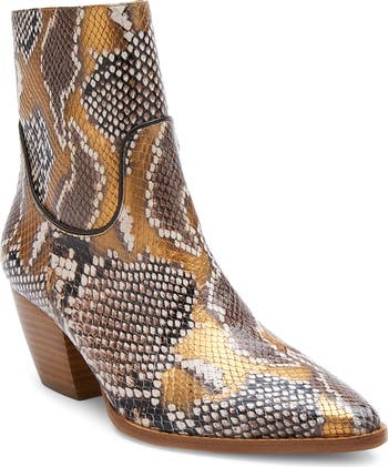 Matisse Amore Snake Embossed Bootie (Women) | Nordstrom