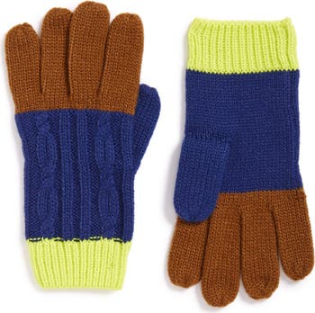 Mini Boden Colorblock Knit Gloves | Nordstrom