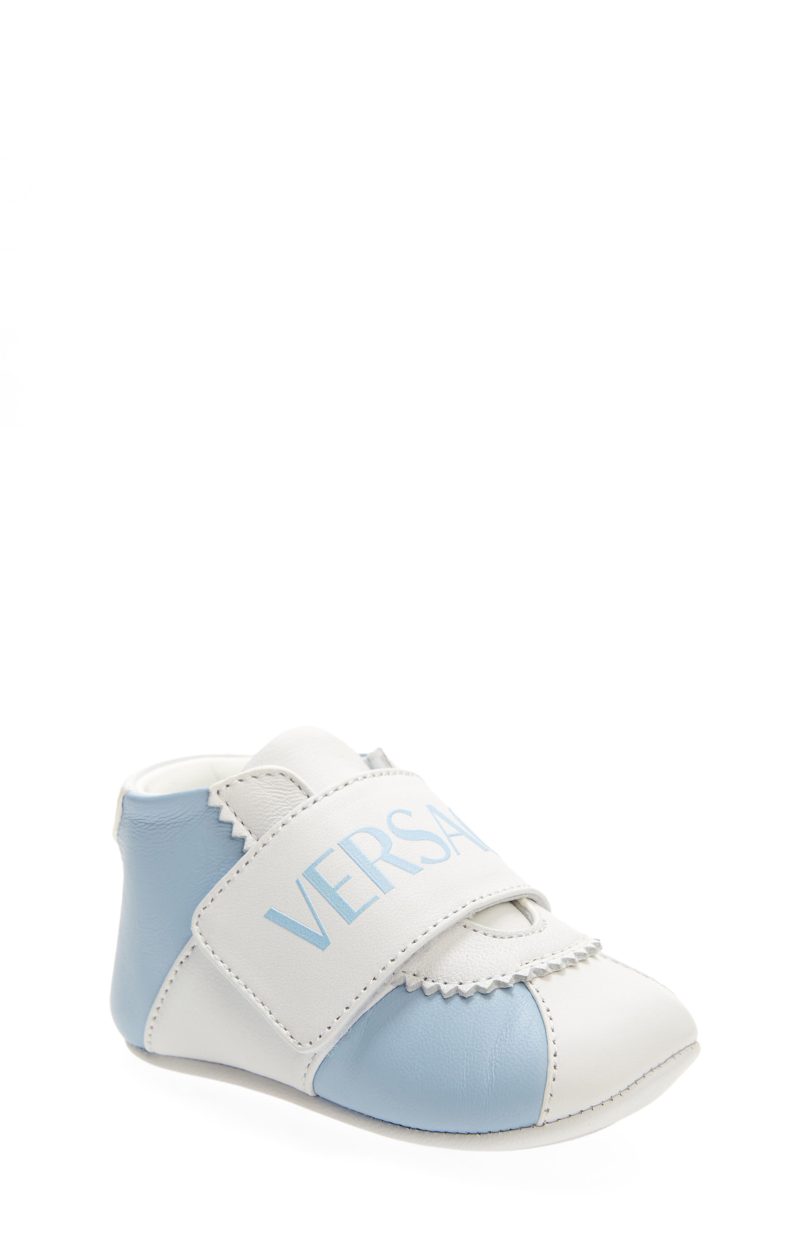 Versace Logo Embroidered Crib Shoe | Nordstromrack