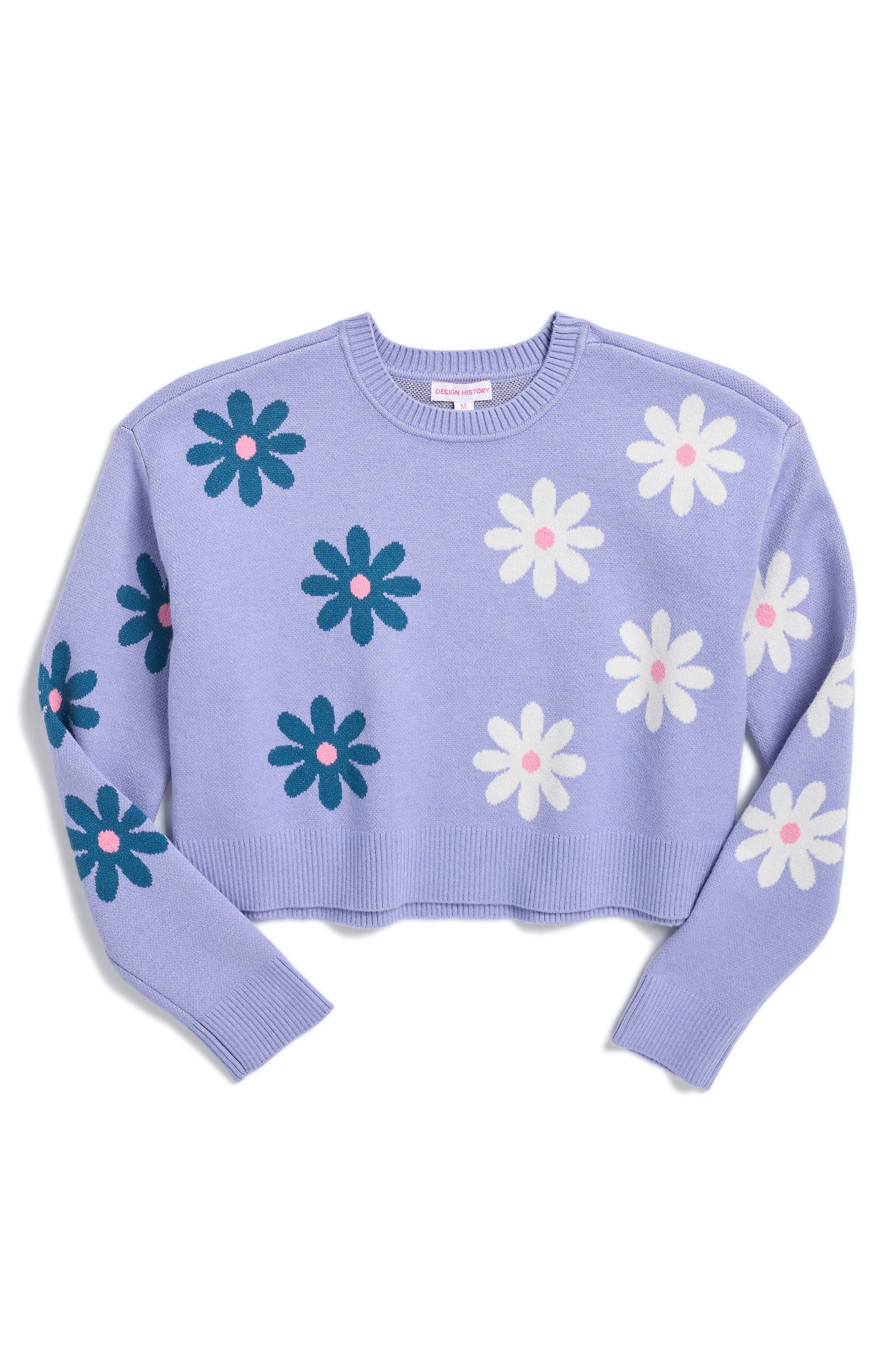 Design History Kids' Flower Knit Sweater | Nordstromrack